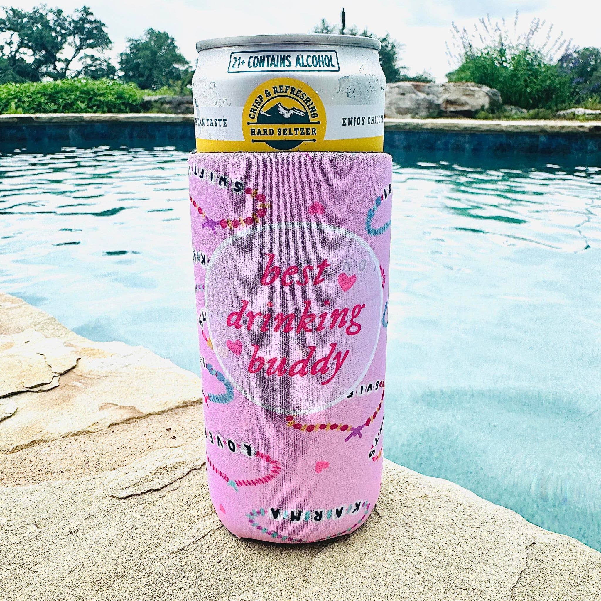 Best Drinking Buddy Slim Can Cooler – Southern Gifted
